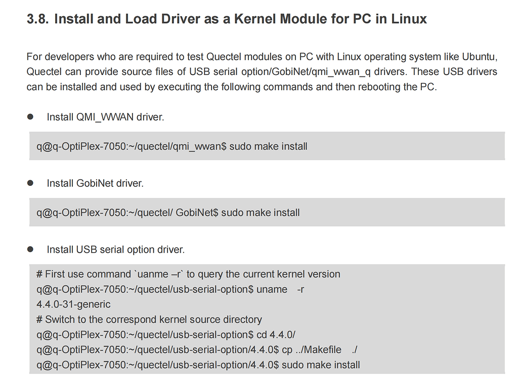 AG550Q 安装Linux_USB_Serial 后只有串口/dev/ttyUSB0，识别不到其他串口 - 软件协议 - 移远支持社区